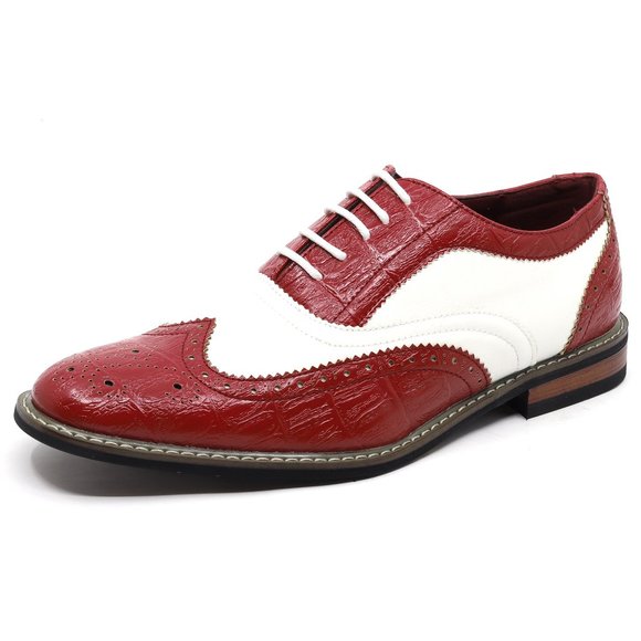 Metrocharm | Shoes | Red White Spectator 92s Mens Lace Up Oxford Shoe ...